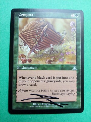 MTG Magic Compost Signed Artist Proof x1 Urza's Destiny Douglas Shuler ...
