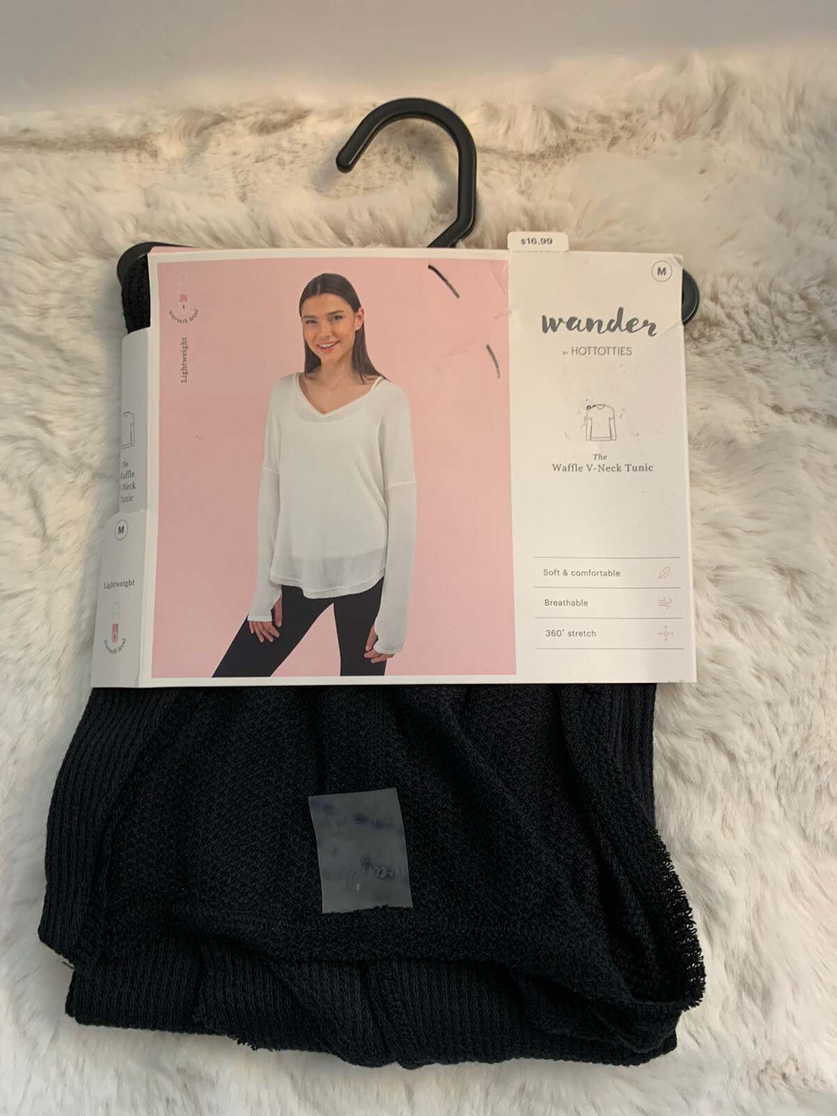 Wander by Hot Totties Women's Top Size M New Long Sleeve Shirt Black | eBay