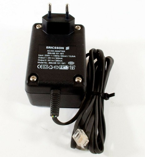 Ericsson BMLNB 101 19/1 AC Adapter – 9V 300mA Original Power Supply ...