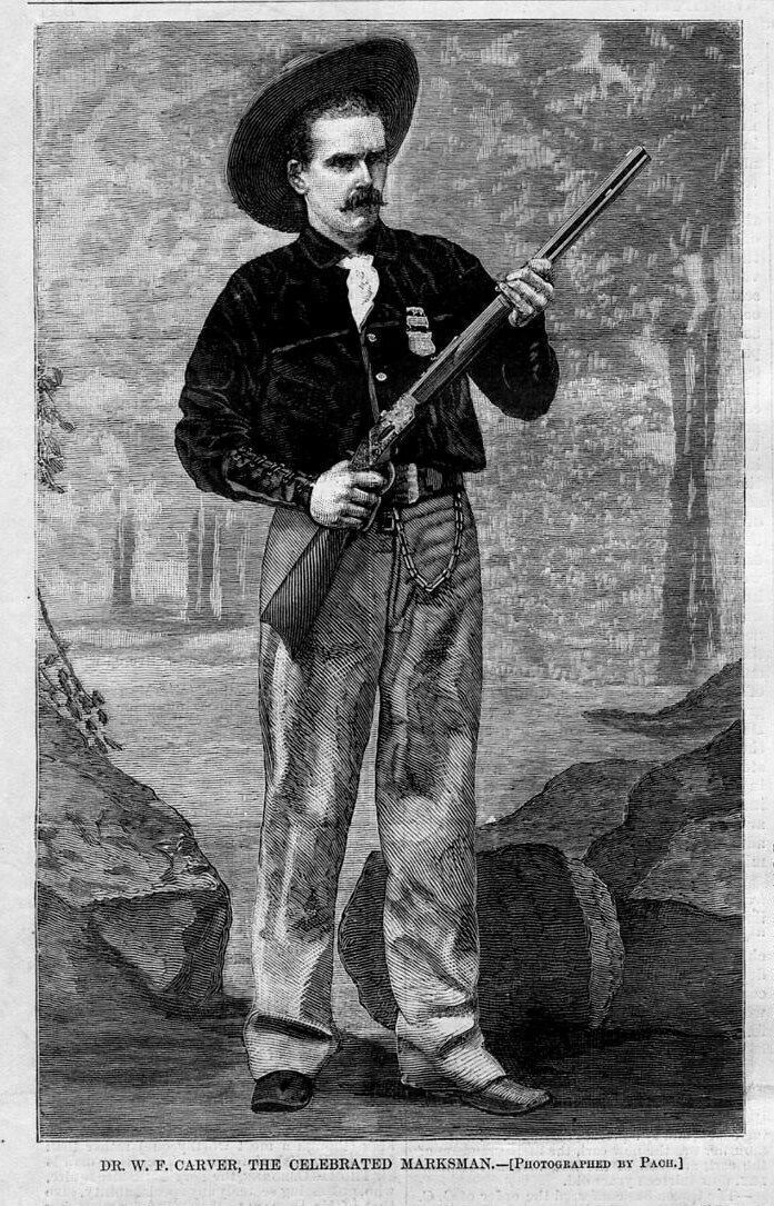 SHARPSHOOTER WILLIAM FRANK DOC CARVER BUFFALO BILL CODY WILD WEST ...