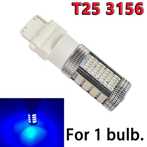 T25 3156 3456 Super Bright Blue 92 LED Bulb Reverse Backup Light Y1 YA ...
