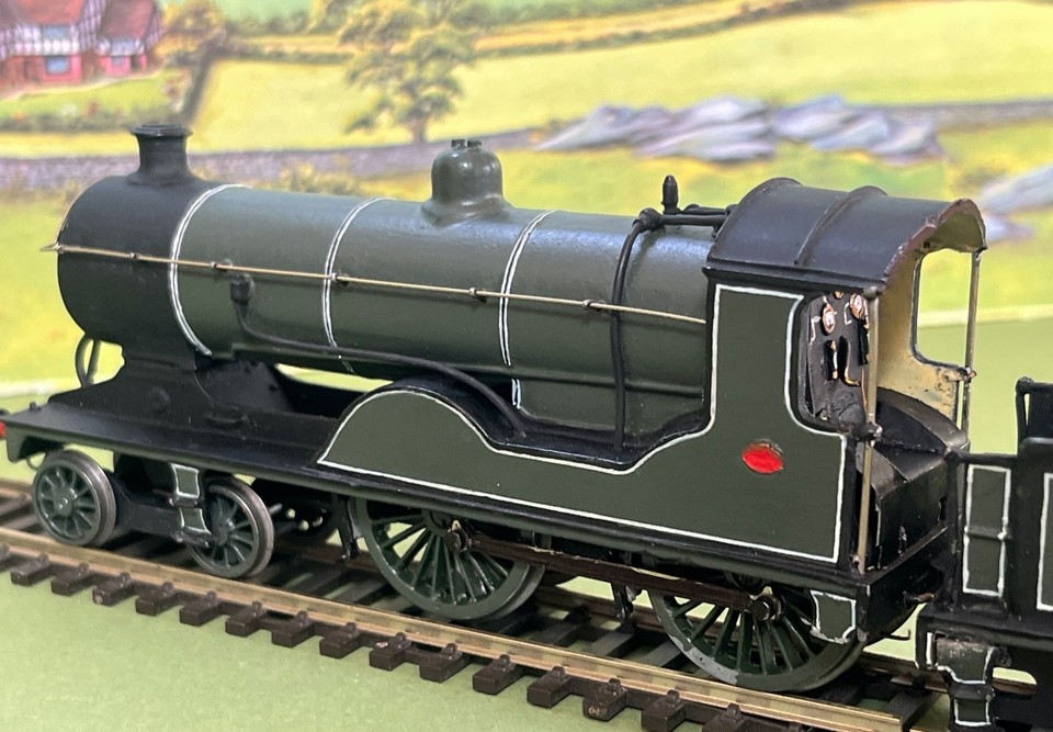 OO gauge kit built white metal Southern olive green class D15 tender ...