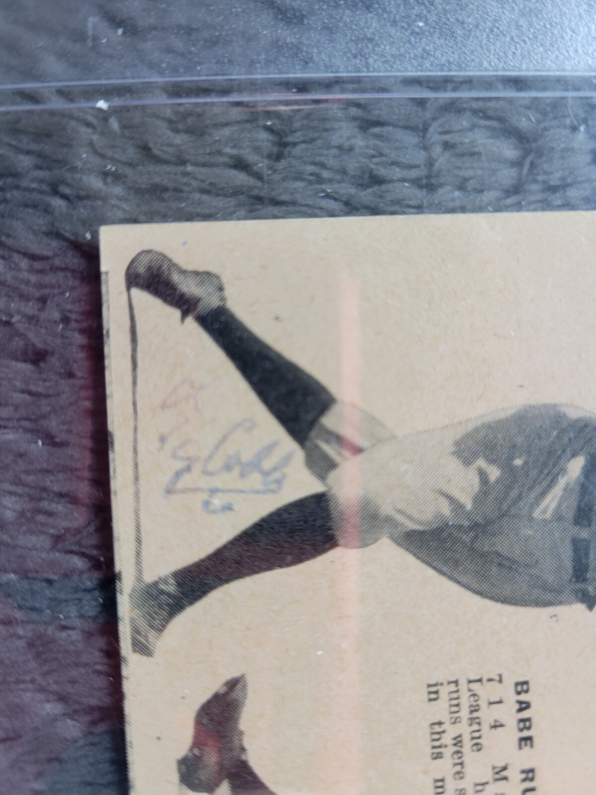 BABE RUTH & TY COBB Photo PSA/DNA Bold Ruth Auto Autographed Signature ...