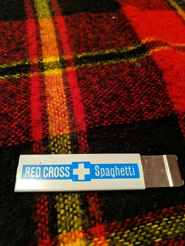 Vintage Advertising Box Cutter Knife Red Cross Spaghetti Metal | eBay