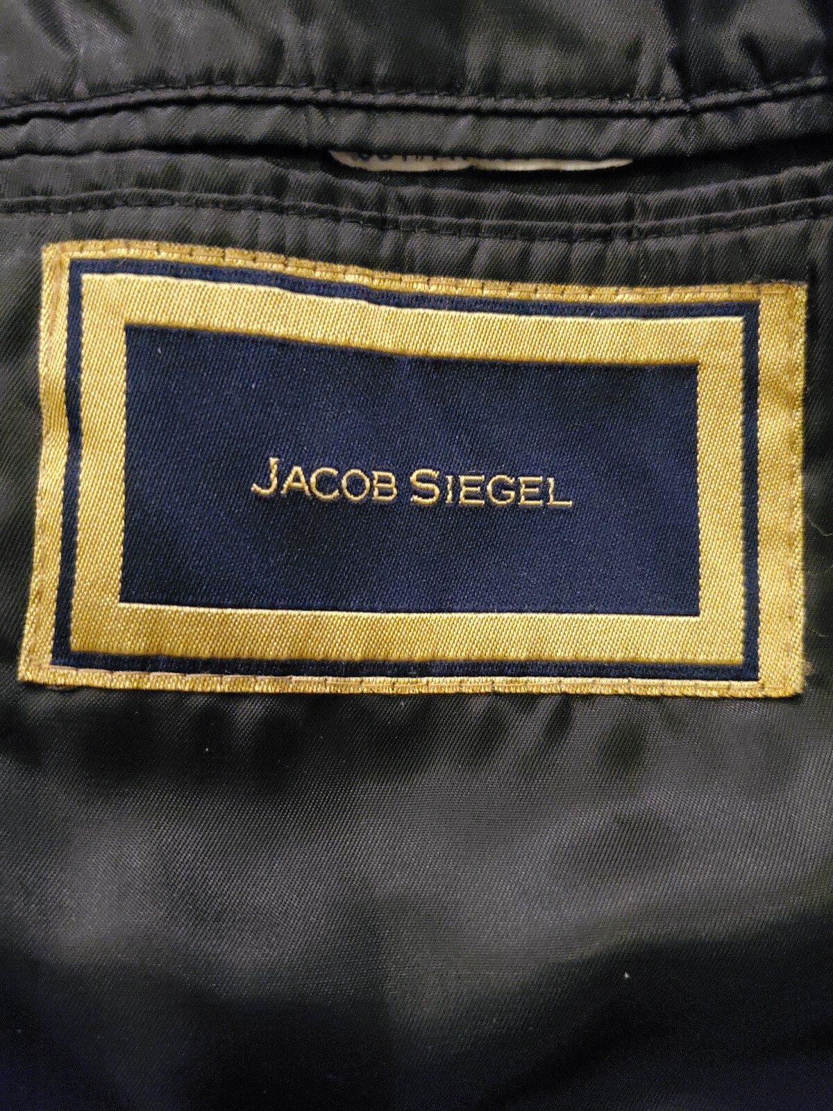 Jacob Siegel Men's Wool Trench Coat Black Long Tall S… - Gem