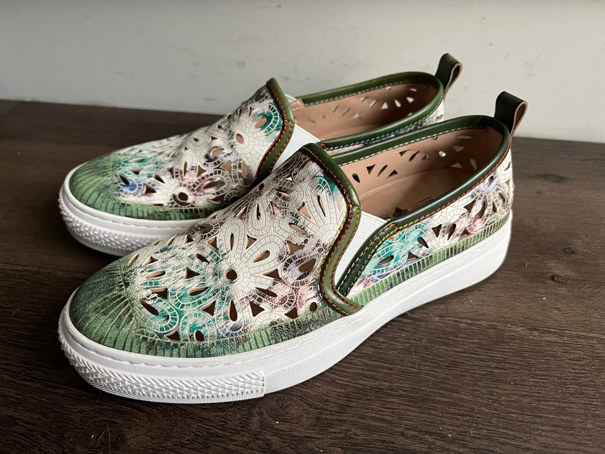 L Artiste By Spring Step Leather Sneakers on Sale | emergencydentistry.com