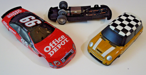 1:43 SCX COMPACT NASCAR FORD FUSION #99 CARL EDWARDS+MINI COOPER BODY ...