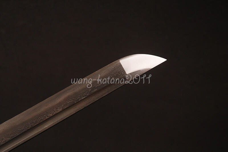 30''Damascus Folded Steel Chinese Tang Dynasty Dao Straight Sharp Sword ...