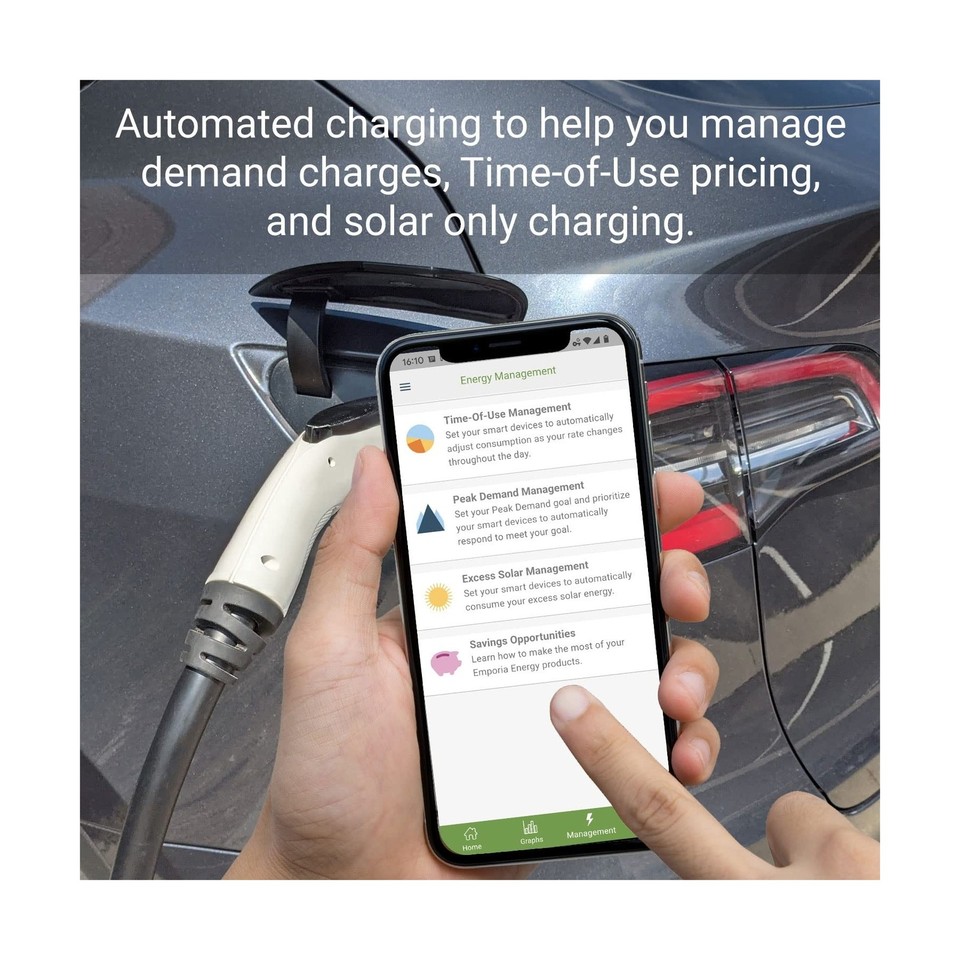 EMPORIA EV Charger Level 2, 48 amp Indoor/Outdoor Electric Car Charger ...