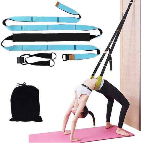 Adjustable Leg Waist Back Stretch Band Yoga Stretching Strap for Pilate ...