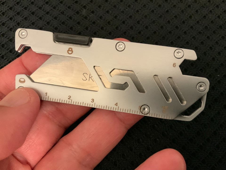 EDC Keychain + BOX CUTTER + Utility Multi/Tool Knife + 5 SK5 ...