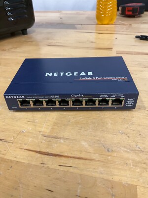 NetGear ProSafe GS108 V2 8-Port Gigabit Ethernet Switch | eBay