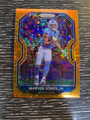 2020 Prizm Orange Disco MARVIN JONES JR. -- Detroit Lions #197 2B | eBay