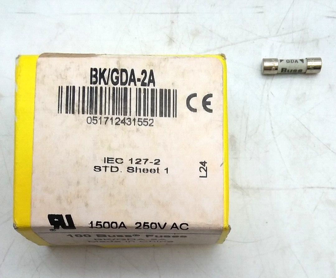 Buss BK/GDA-2A 250V Fuse - Box of 100 | eBay