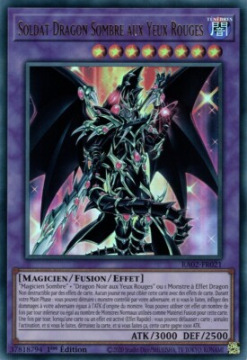 Yu Gi Oh ! Deck Dragon Noir Aux Yeux Rouges prêt pour être jouer en ...