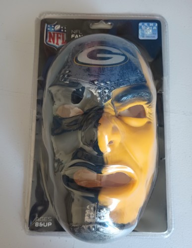 Green Bay Packers NEW Franklin Sports Official NFL Team Fan Face Mask ...