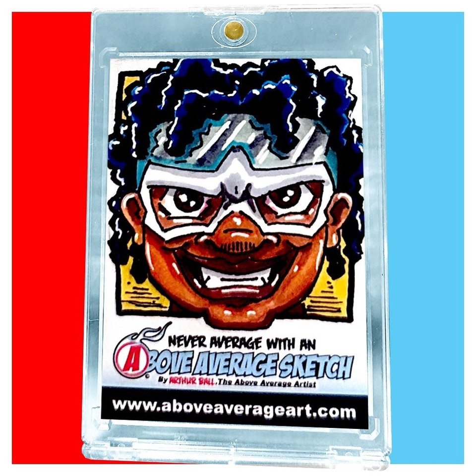 Static Shock - Above Average Art - Sketch Card | eBay
