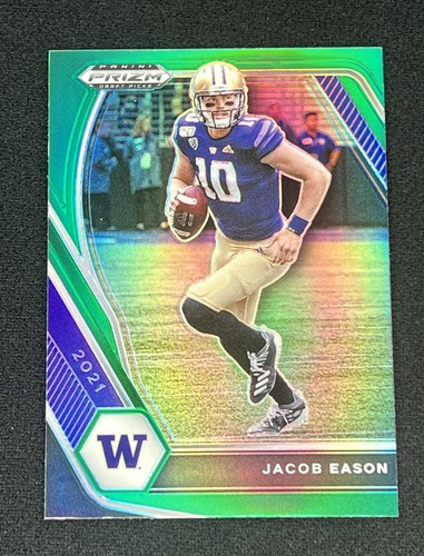 Jacob Eason 2021 Panini Draft RC Rookie Green Prizm #34 Colts ...