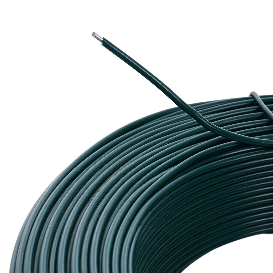 Tension Wire Straining Line Galvanised Steel PVC Coated Wire Fencing 25 ...