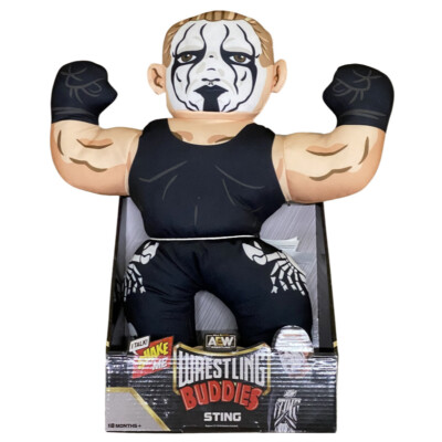 NEW AEW Wrestling Buddies Sting 12” Talking Plush Buddy WWE WCW Toy ...