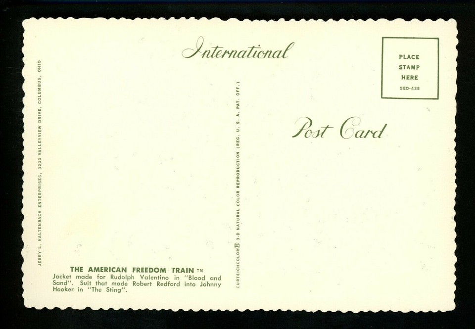 Bicentennial chrome postcard Patriotic 1976 American Freedom Train ...