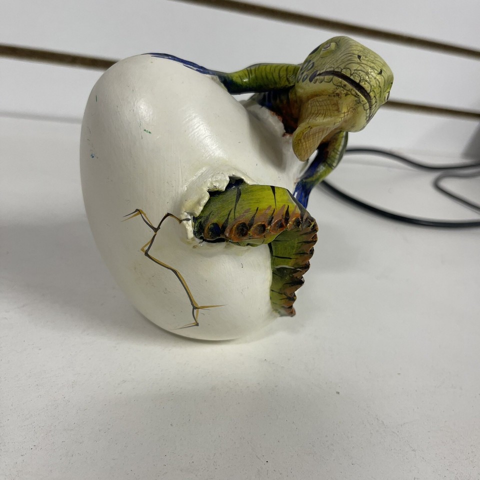 Vtg Mexican Ceramic Hatching Egg with Lizard 5” Artist Signed Nice | eBay