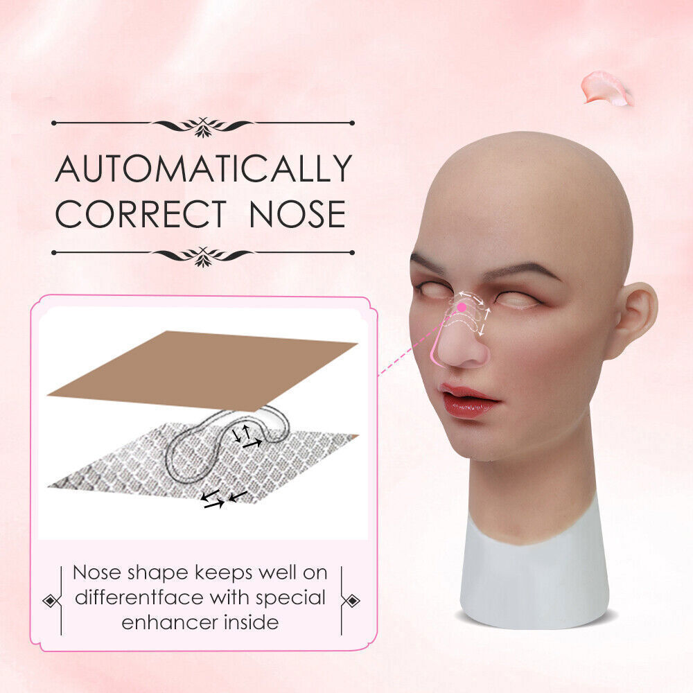 Roanyer Silicone Female Mask Jane Fake Human Skin Mask for Cosplay ...