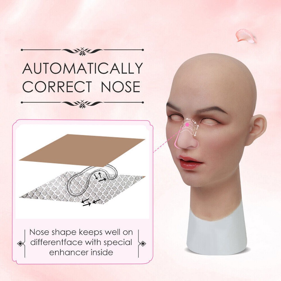 Roanyer Silicone Female Mask Jane Fake Human Skin Mask for Cosplay ...