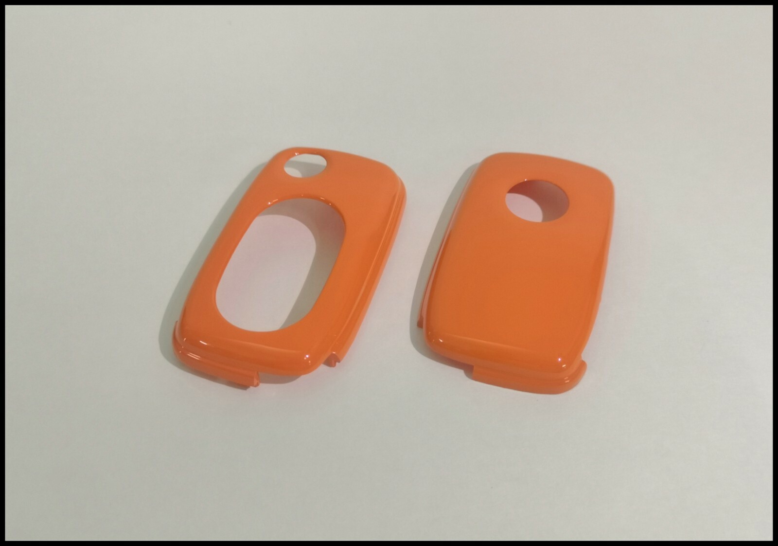 Gloss Orange Remote Key Protection Case OVAL Keypad FOR MK4 Golf Jetta ...
