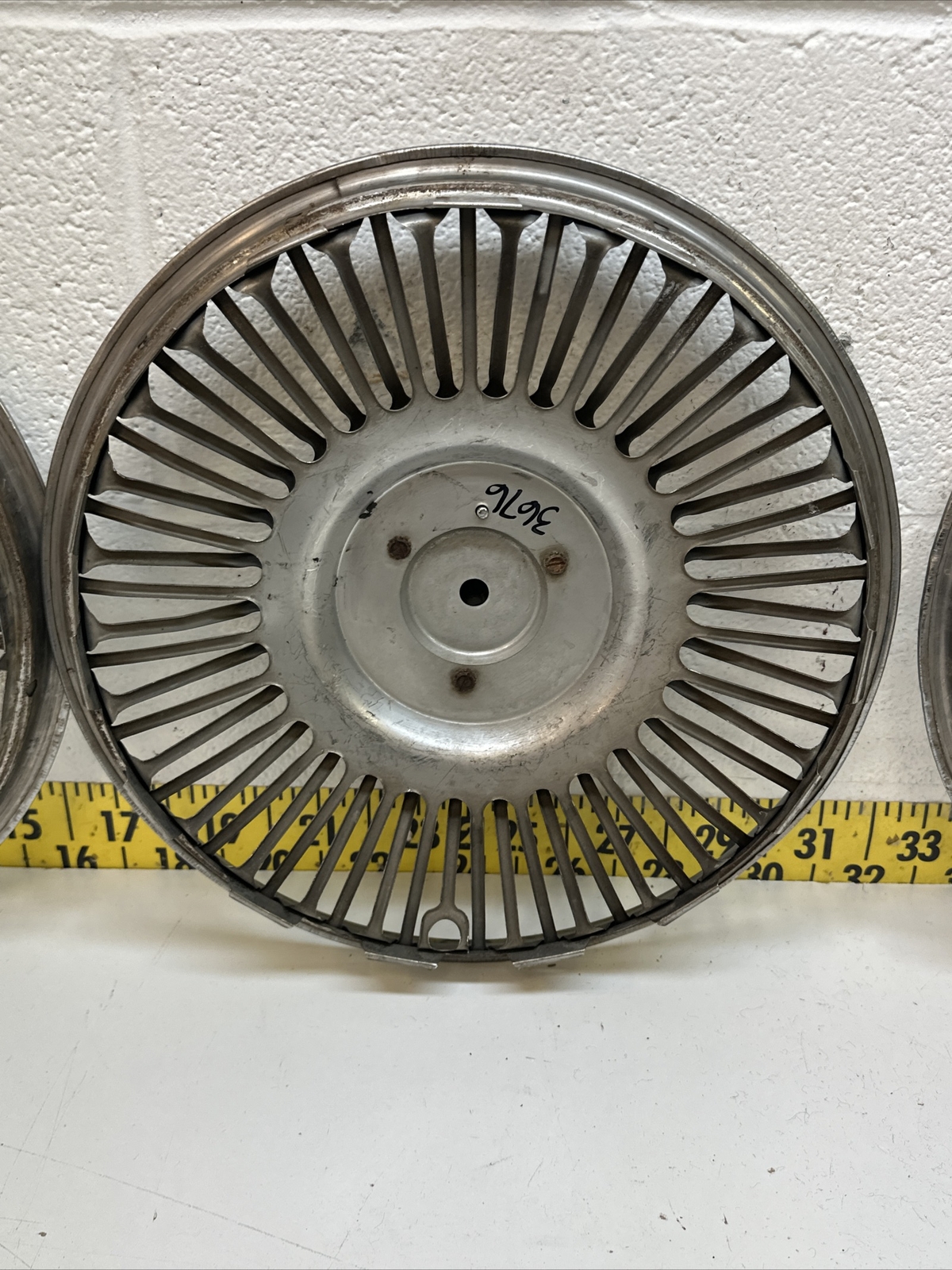 OEM Ford Set of 4 13" spinner wire hubcaps 1963-65 Mustang Falcon ...