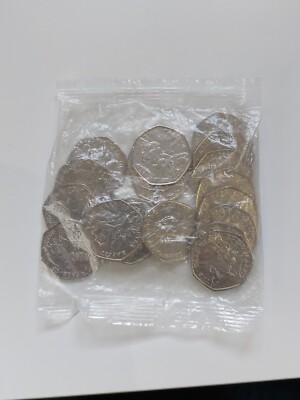 The Tale of Peter Rabbit-2017 *Sealed Bag* of 20 X 50P **Uncirculated ...