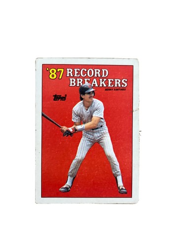 1988 Topps Baseball Error Card Mark McGwire 87 Record Breakers #3 ...