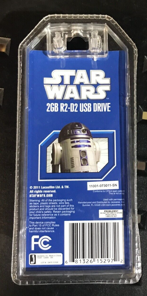 Star Wars 2GB R2-D2 Exclusive USB Flash Drive - NRFP | eBay
