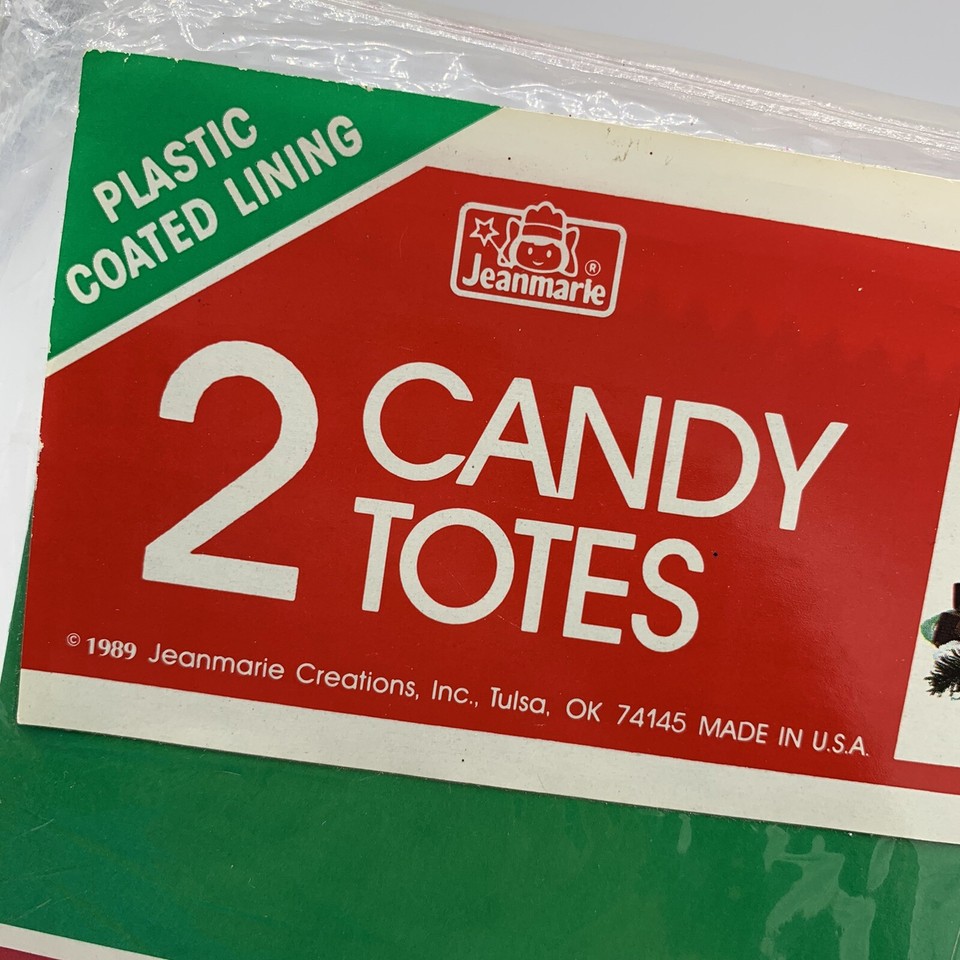 Jeanmarie Christmas Candy Totes Vtg 80s 4 Pieces Sheep Geese Horse ...