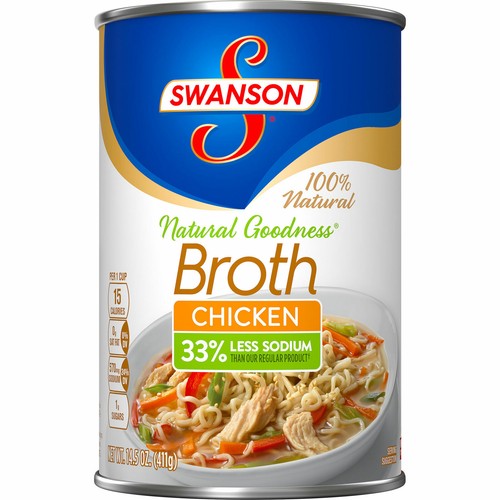 Chicken Stock Broth Swanson Natural Goodness Case 12pk 14.5oz each Cans ...