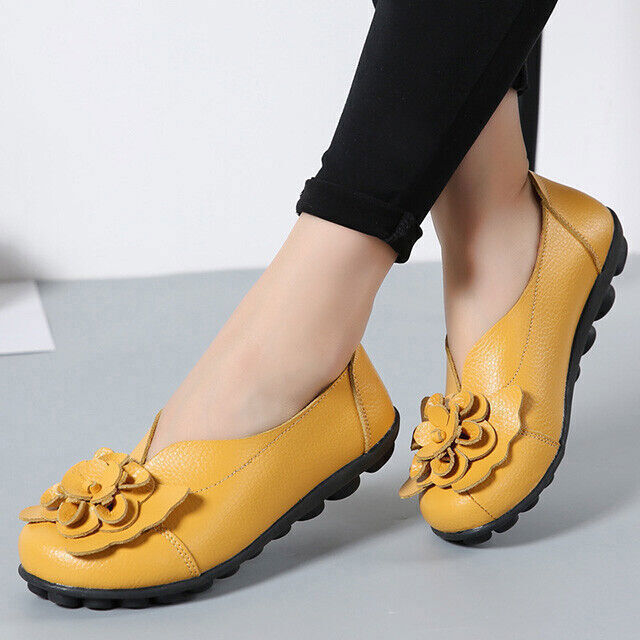 Ballet Shoes Moccasins Women Shoes Genuine Leather Loafers Women Mom ...