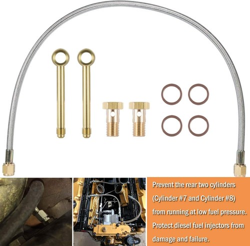 Fuel Line Crossover Kit For Ford Powerstroke 6.0L Navistar & VT365 2003 ...