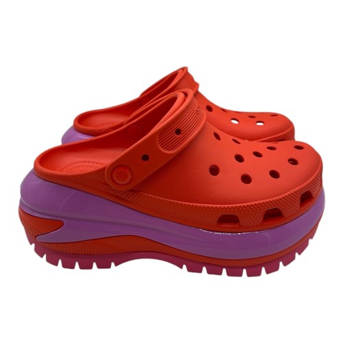 Crocs Mega Crush Clog Women's Size 7 Lava Red Orange Purple Pink 207988 ...