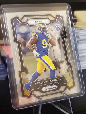 2023 Panini Prizm Silver Prizm Desjuan Johnson RC #356 Los Angeles Rams ...