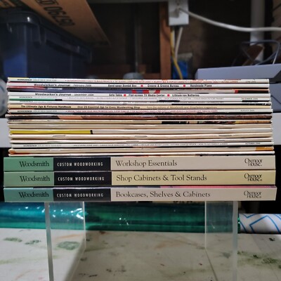 Lot of 20 Woodworking Magazines/Books Woodsmith Workbench Projects Shop ...