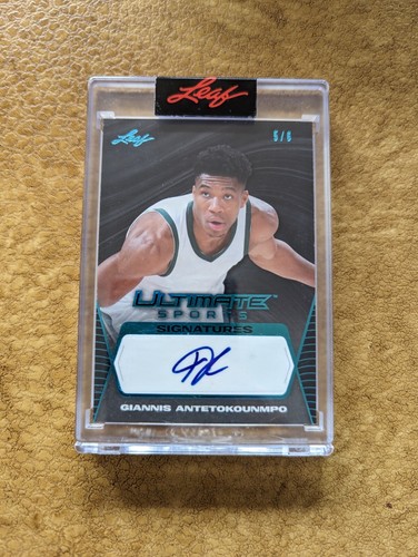 2021 Giannis Antetokounmpo /6 Leaf Ultimate Sports Signatures Auto | eBay