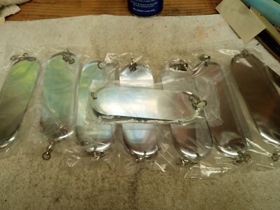 Silver Horde 0/0 Salmon Flashers New Lot Of 8. Bin 6 | eBay