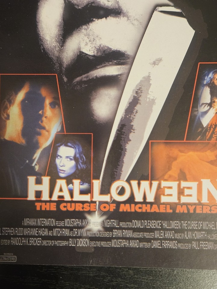 HALLOWEEN THE CURSE OF MICHAEL MYERS Chirashi Style Foreign Mini Poster ...