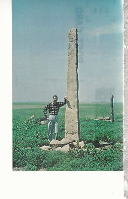 Limestone Posts With A Pioneer Personality Central Kansas Postcard ...