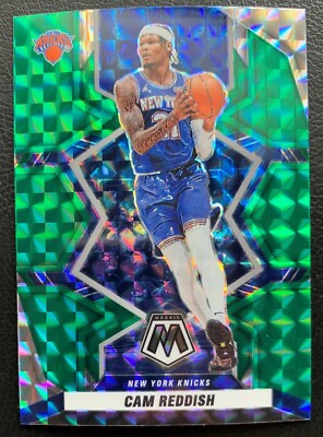 2021-22 MOSAIC BASKETBALL CAM REDDISH #130 NEW YORK KNICKS GREEN MOSAIC ...