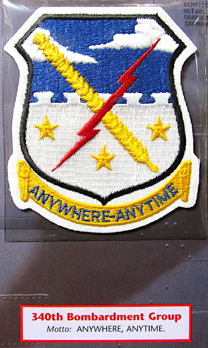 340th BOMBARDMENT GROUP Willabee Ward WWII AIR WAR PATCH EMBLEM ...