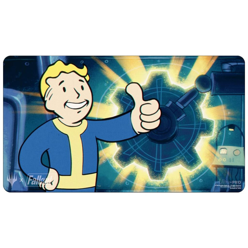 Magic Gathering Fallout Vault Boy Playmat Spielmatte 61x34cm Ultra Pro ...