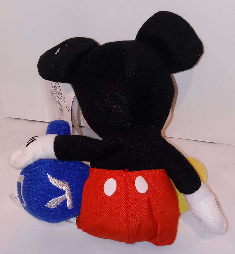 MICKEY MOUSE DREIDEL PLUSH Disney 8" Bean Bag Jewish Hebrew Israel 1999 ...