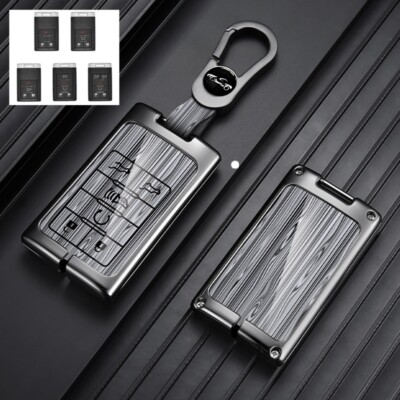 Zinc Alloy Leather Car Key Fob Case Cover For Chevrolet Corvette C7 ...