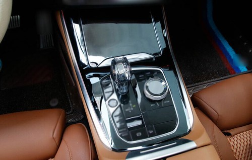 Fit For BMW X5 G05 2019-2021 Black Steel Console Gear Shift Water Cup ...